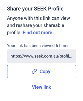 How do I share my SEEK Profile? - SEEK