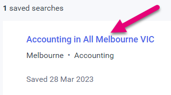 How do I save a search? - SEEK